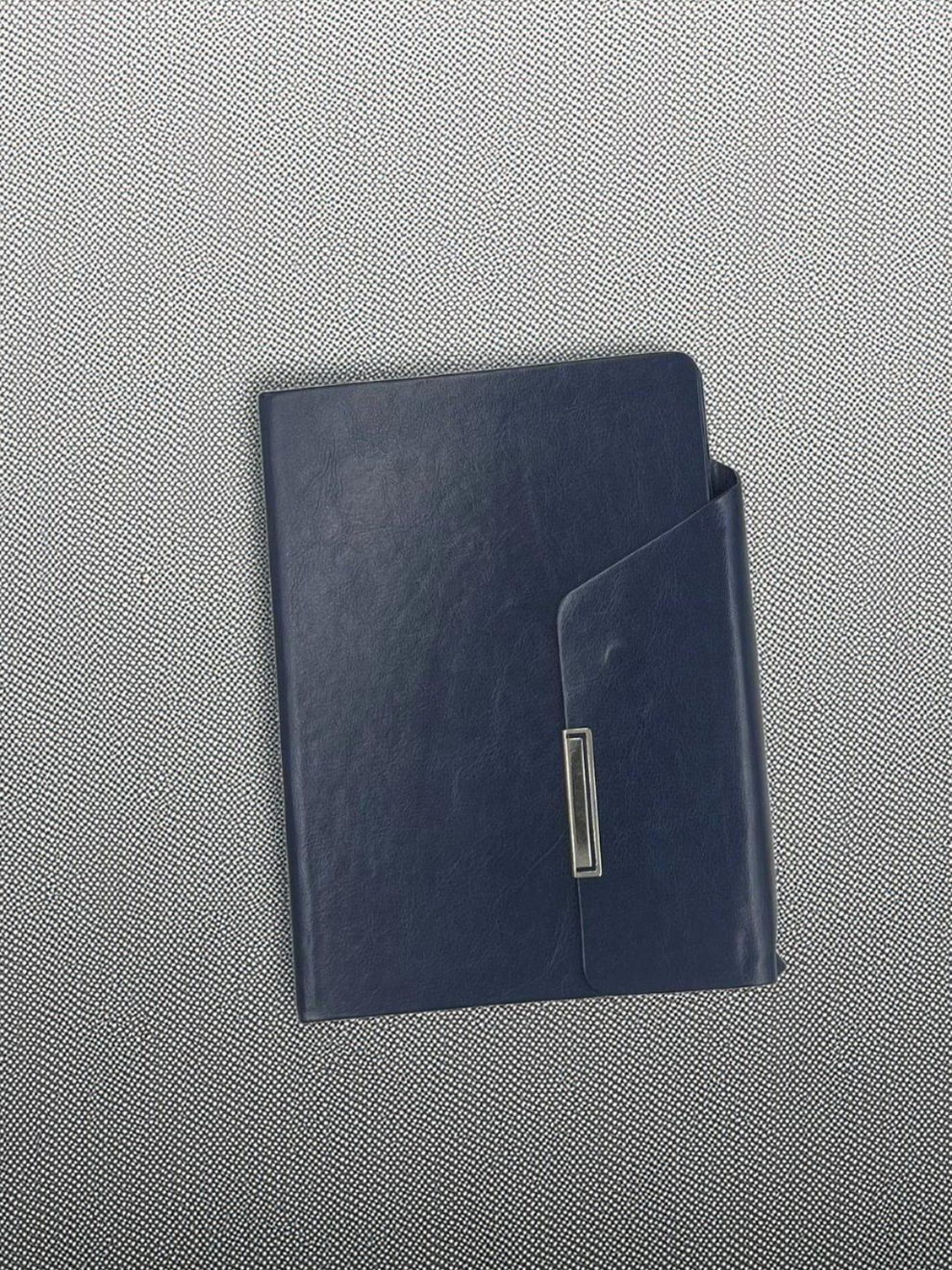 Elegant Navy Blue Leather Diary|Customized Diary Making Services Kerala ...