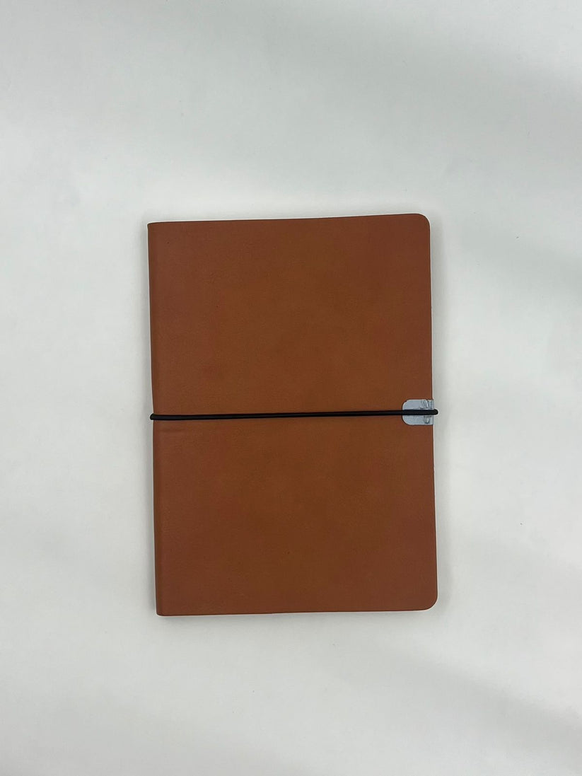 Tan Leather Diary #D26 | Customized Diary Making Services Kerala ...